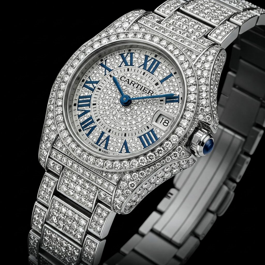 10 Stunning Iced Out Cartier Watch Designs That Elevate Luxury in 2025 ...