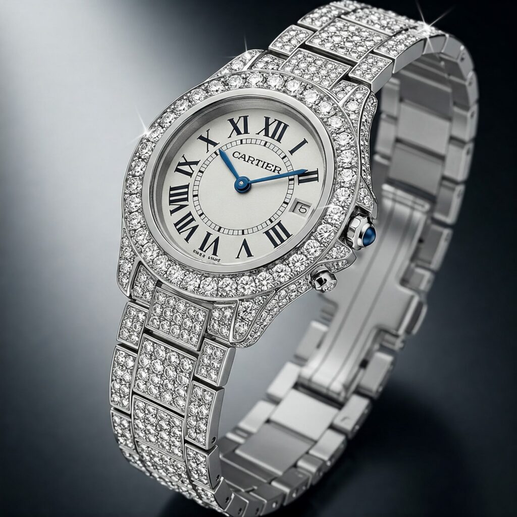 10 Stunning Iced Out Cartier Watch Designs That Elevate Luxury in 2025 ...